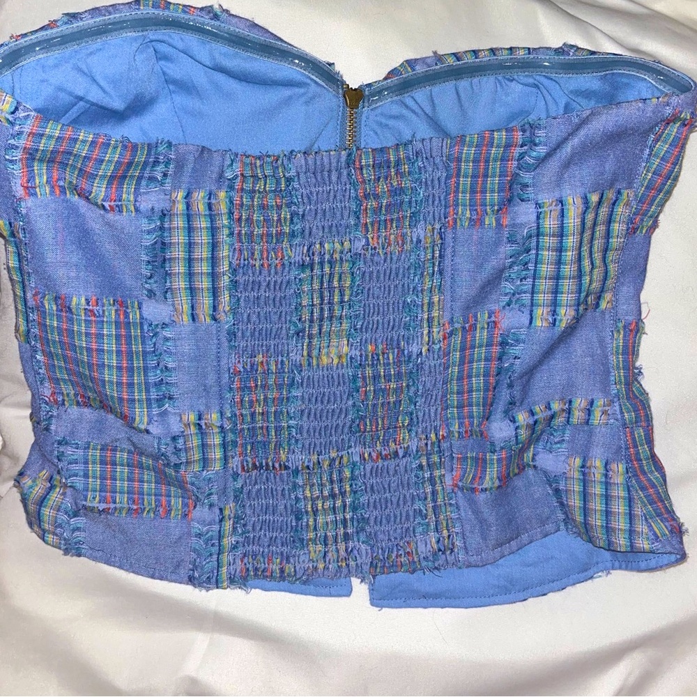 Rare Denim Patchwork Corset - Gem